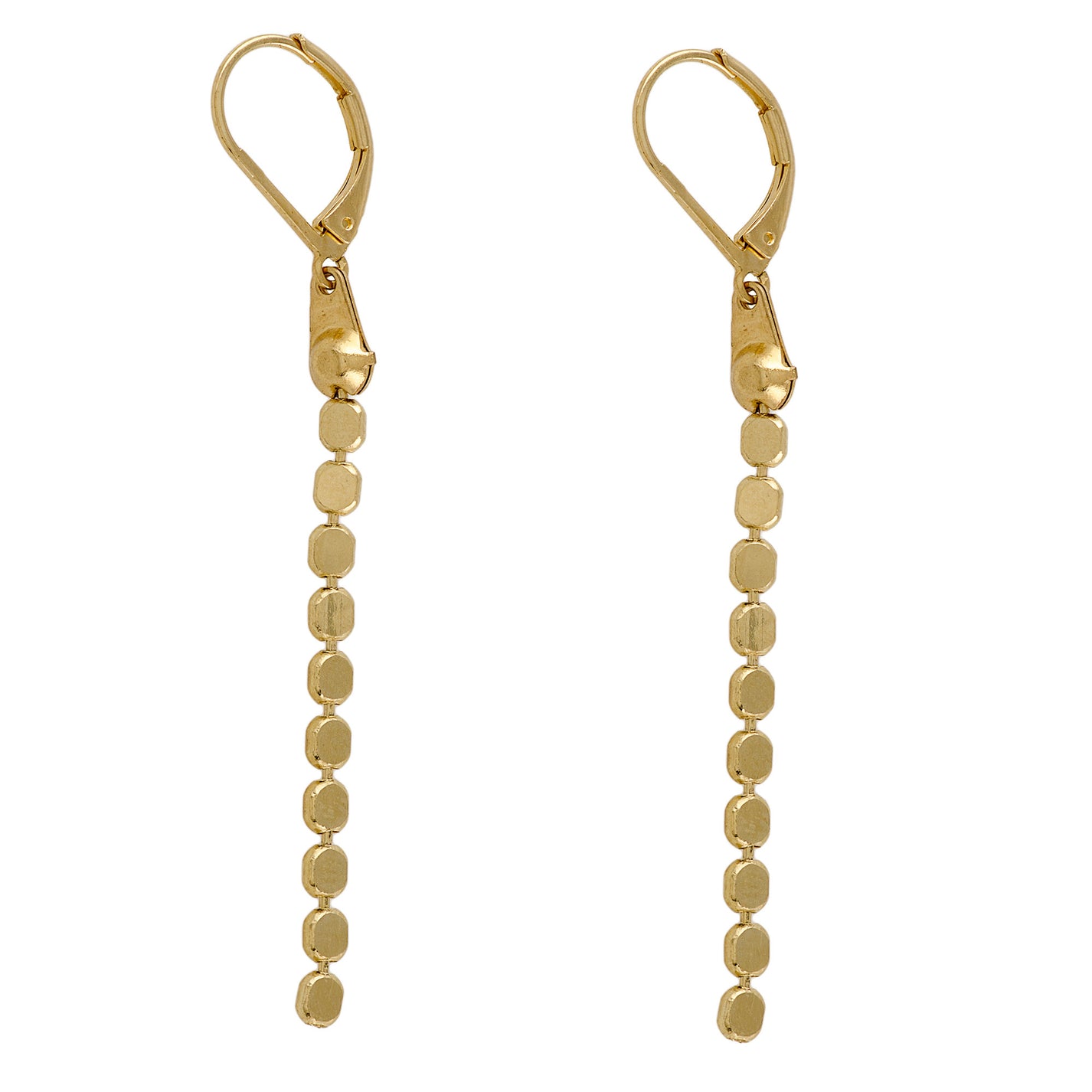 Gold filled long dangle earrings, gold earrings dangle – Avnis